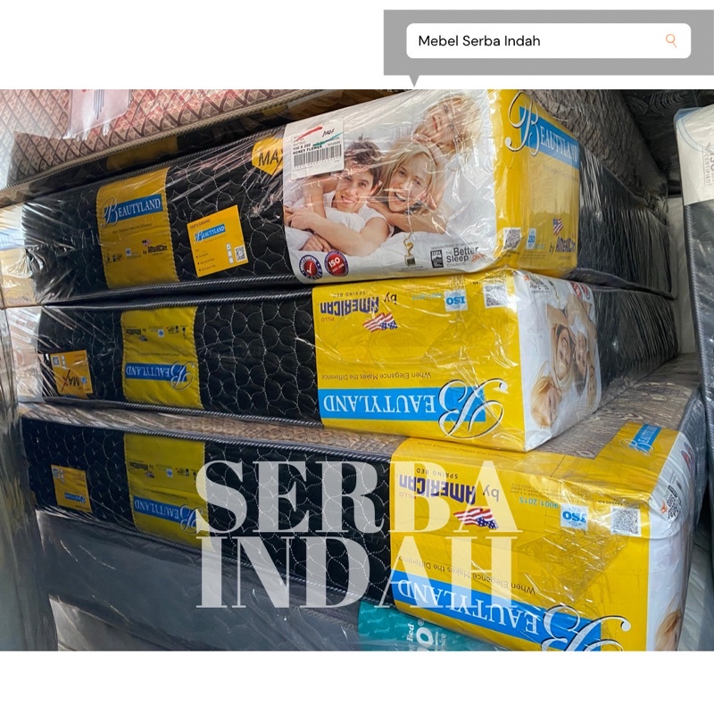 Jual SPRING BED AMERICAN BEAUTYLAND MAX 90cm, 120cm, 160cm, 180cm (KASUR SAJA) 90 X 200 120 X ...