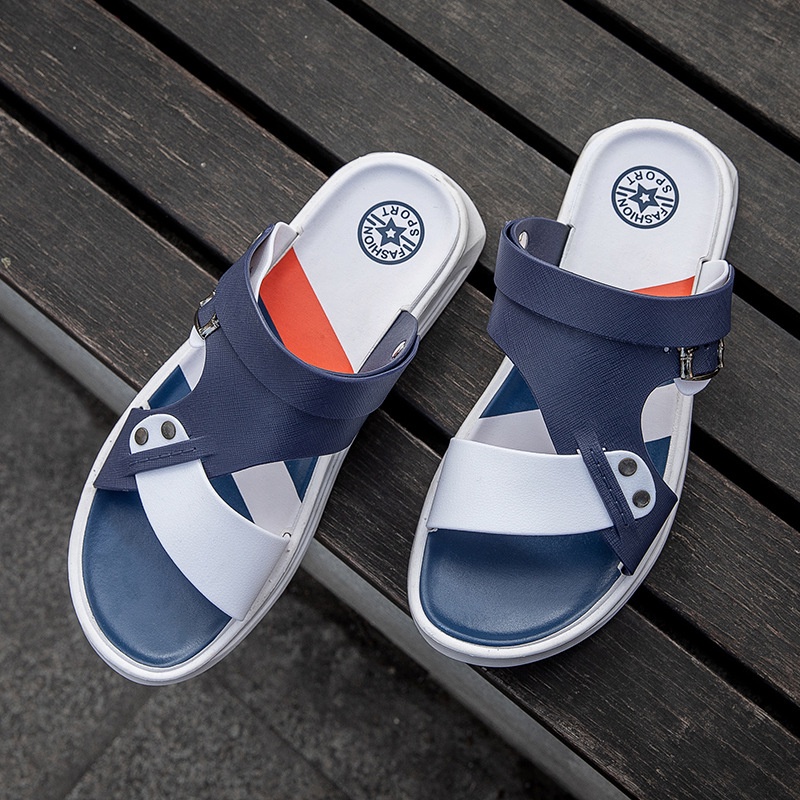 Jual Sandal Aiden Slip On Pria Elastis Terbaru Empuk Tebal Anti Licin ...