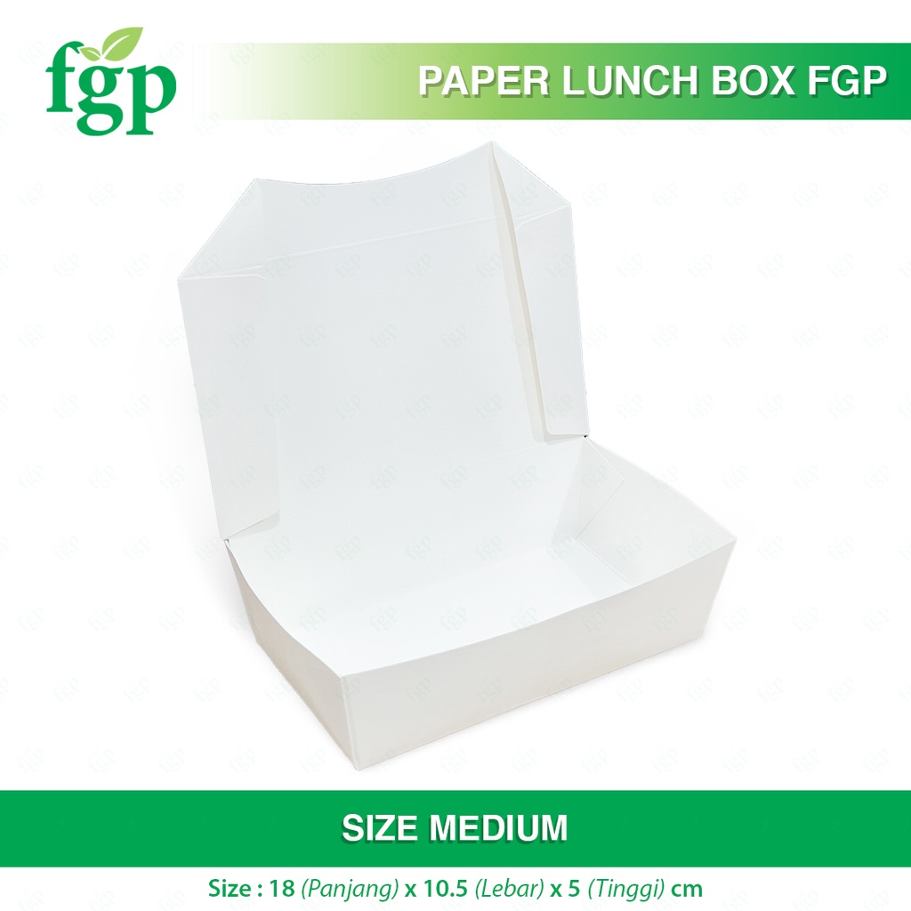 Jual Paper Lunch Box Size Medium (M) | Shopee Indonesia