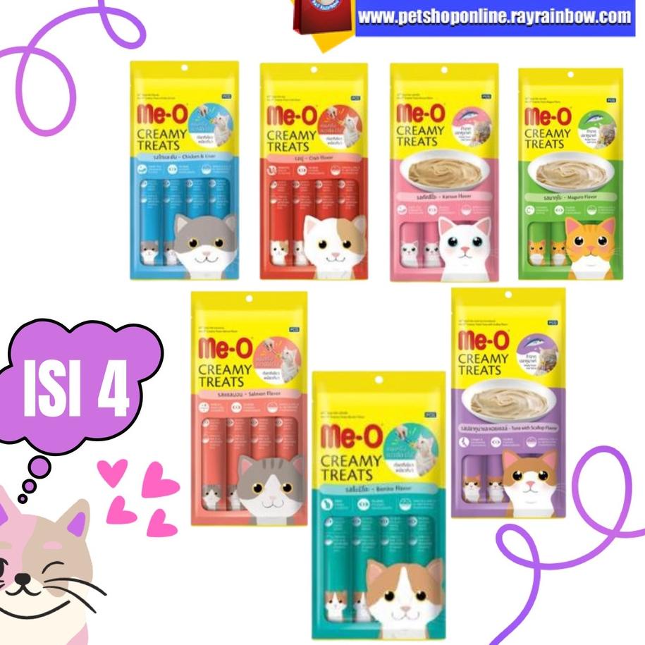 Jual LAT262 Meo Creamy Treats / Meo Liquid Snack Kucing All Variant 1 ...