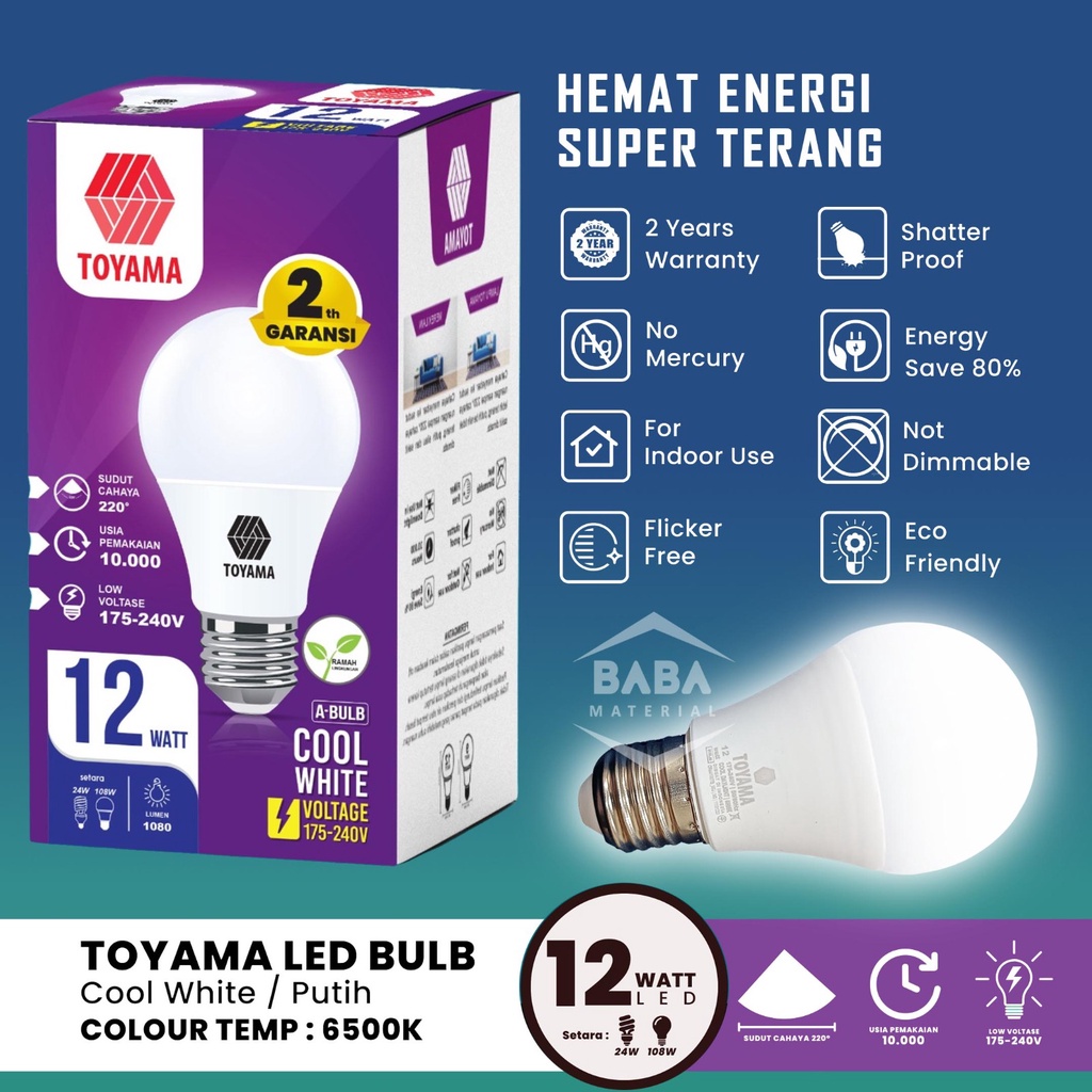 Jual Lampu LED Murah Super Terang 12 Watt | Shopee Indonesia