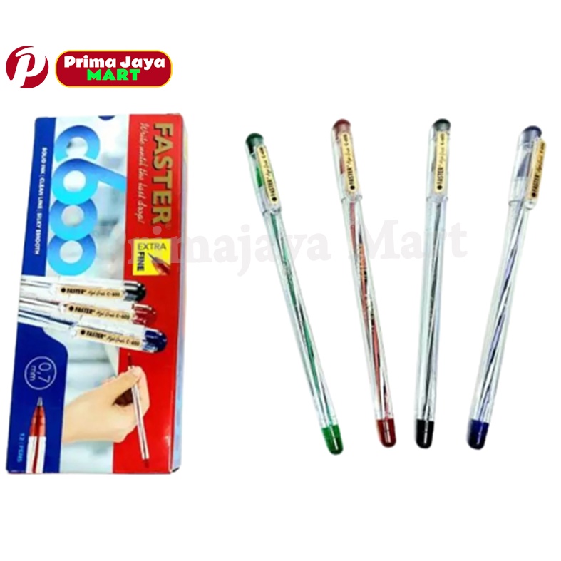 Jual Pulpen Pen Faster C600 ( Pack ) | Shopee Indonesia