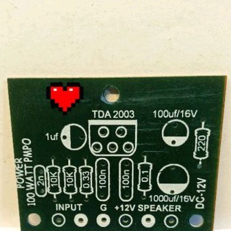 Jual pcb power mini amplifier 12v tda 2003 mono | Shopee Indonesia