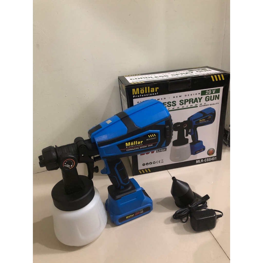 Jual Elektrik Spraygun Baterai MOLLAR CSG451 Cordless Electric Spray ...
