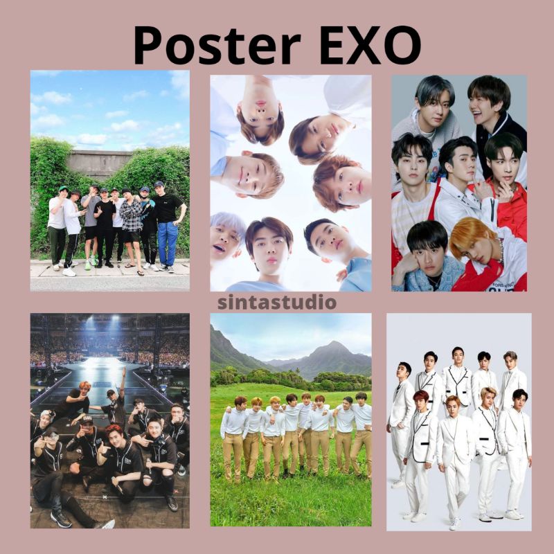 Jual poster exo ukuran A3+ | Shopee Indonesia