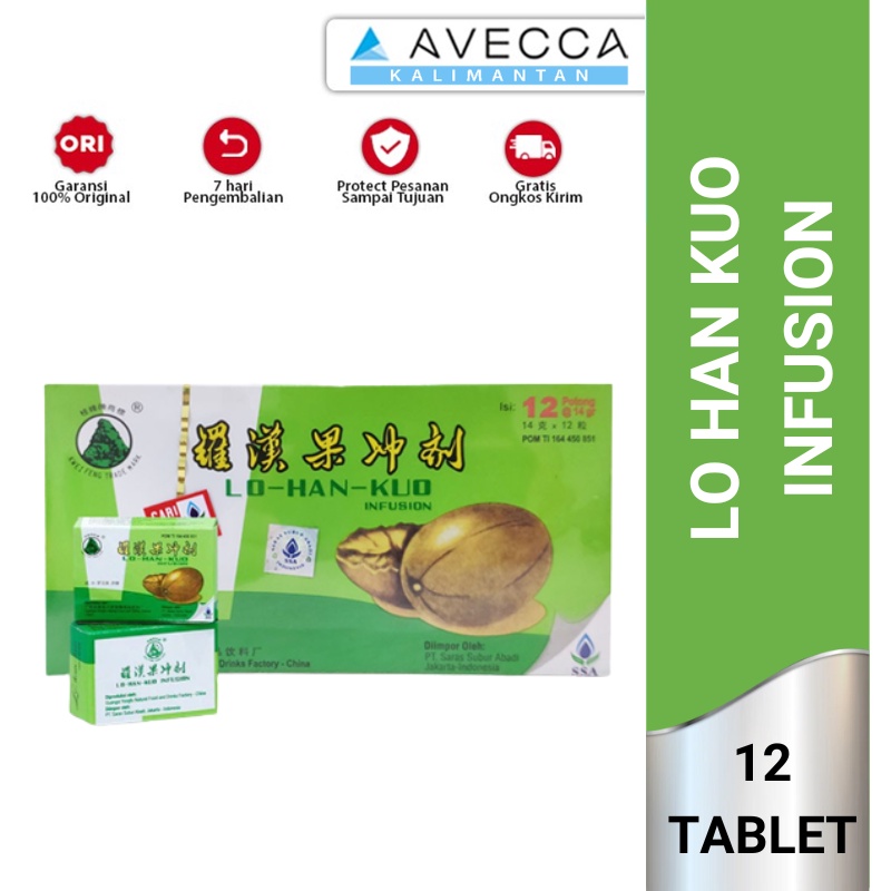 Jual Lo Han Kuo Infusion 12 Pcs / Obat Herbal / Meredakan Panas Dalam ...