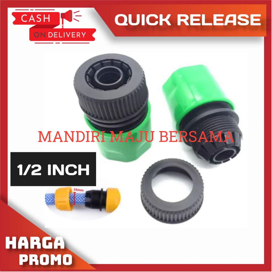 Jual QUICK RELEASE SOCKET KONEKTOR SELANG 1/2 INCH SAMBUNGAN SELANG ...