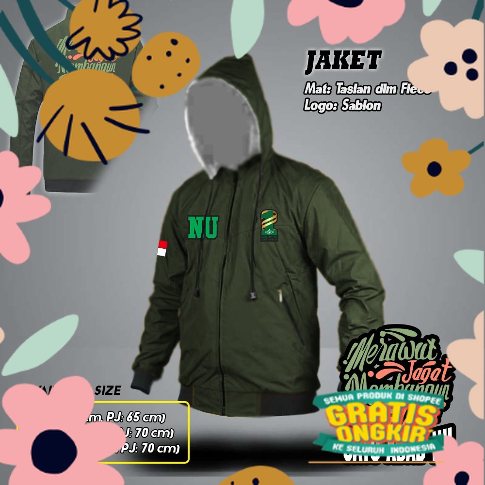 Jual JAKET NU 1 (SATU) ABAD TERBARU 2023 / JAKET PARASUT BOLAK BALIK ...
