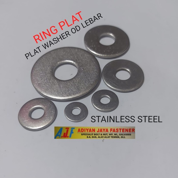Jual RING PLAT / LINGKAR DALAM 5MM / M.5 LEBAR / 5X15X1,2 SS 304 ...
