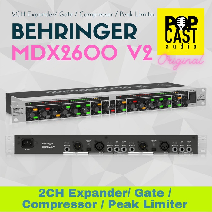 Jual Behringer Mdx2600 V2 Expander/ Gate / Compressor / Peak Limiter ...