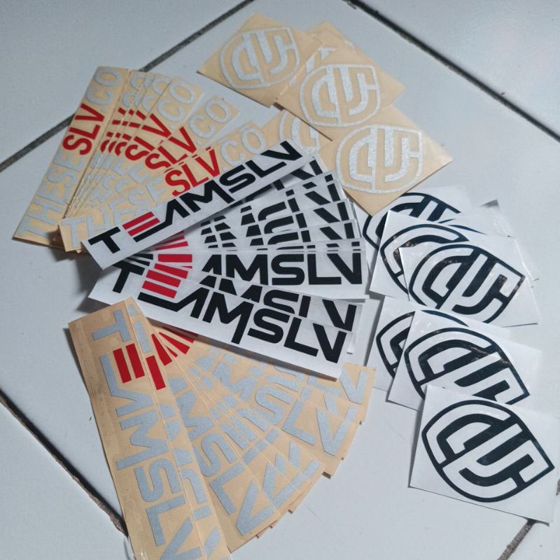 Jual Stiker TEAMSLV, THESESLV.CO, LOGO, stiker buat motor, laptop ...