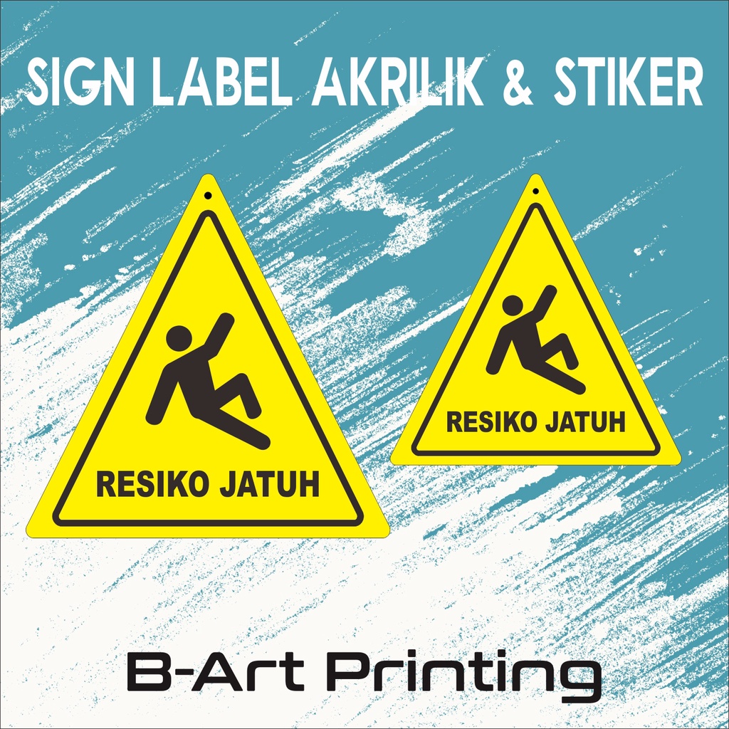 Jual Akrilik Resiko Jatuh / Fall Risk Resiko Jatuh Akrilik | Segitiga ...