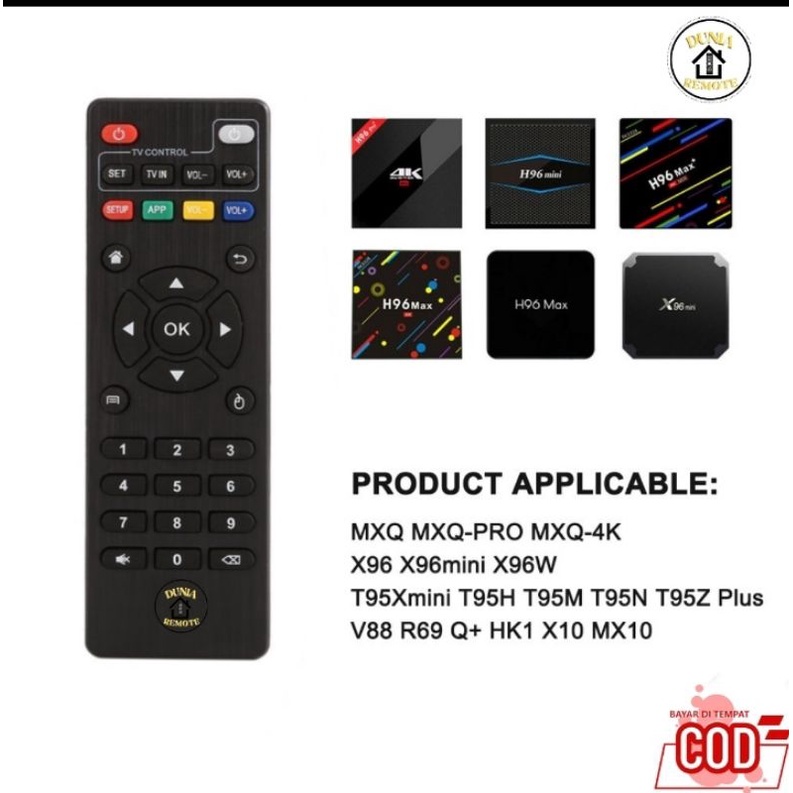 Jual REMOT / REMOTE TV MULTI ANDROID TV BOX ALL TYPE MXQ MX10 H96 V88 ...