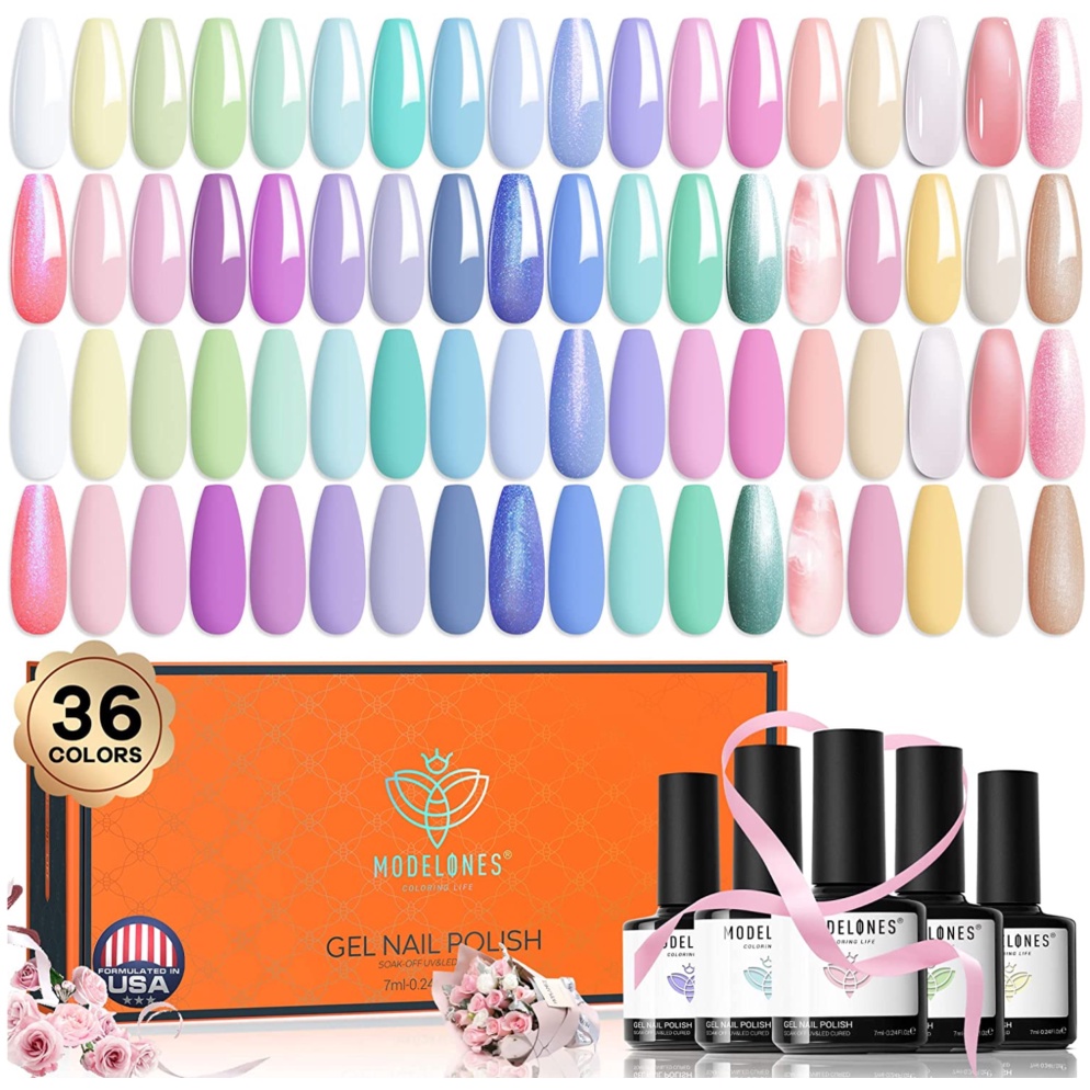 Jual Modelones Gel Nail Polish Set 36 Warna 7ml All Seasons Collection Gel Polish Nail Kit ...