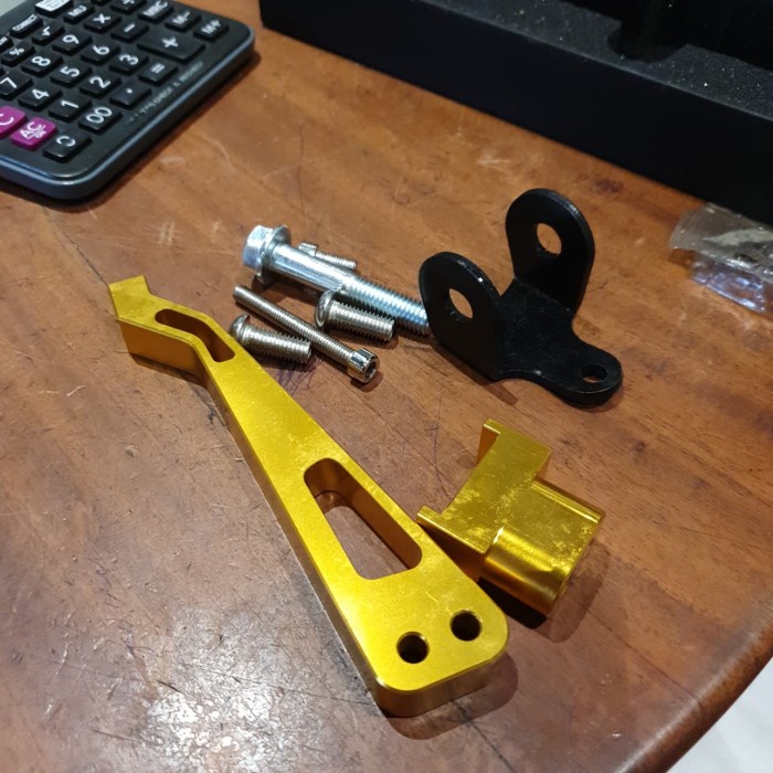 Jual Steering Damper Stabilizier Sok Ohlins Set Bracket PNP Mx King 125 ...