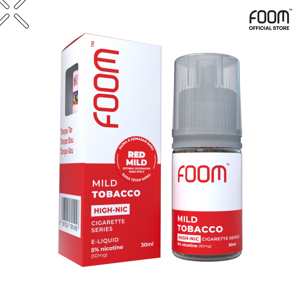 Jual Liquid Salt Nicotine FOOM CIGARETTES SERIES - Mild Tobacco 50 mg ...