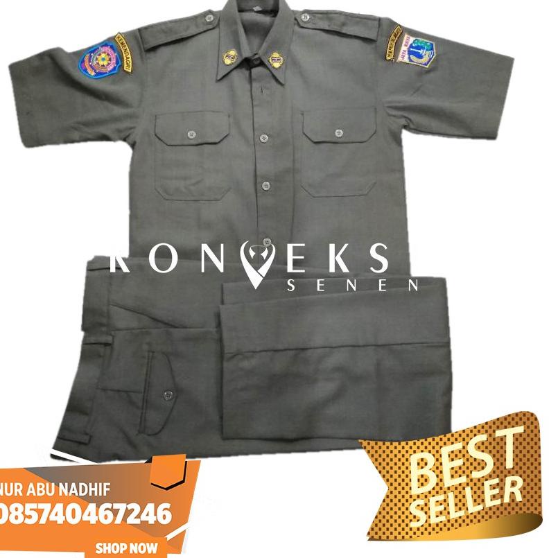 Jual seragam pol pp pdh bahan luizy + bordir atribut (KODE K2472 ...