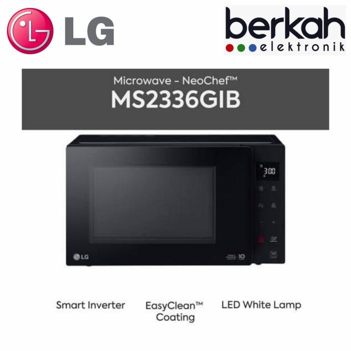 Jual LG MICROWAVE SMART INVERTER MS2336GIB 23L - TANPA BUBBLE | Shopee Indonesia