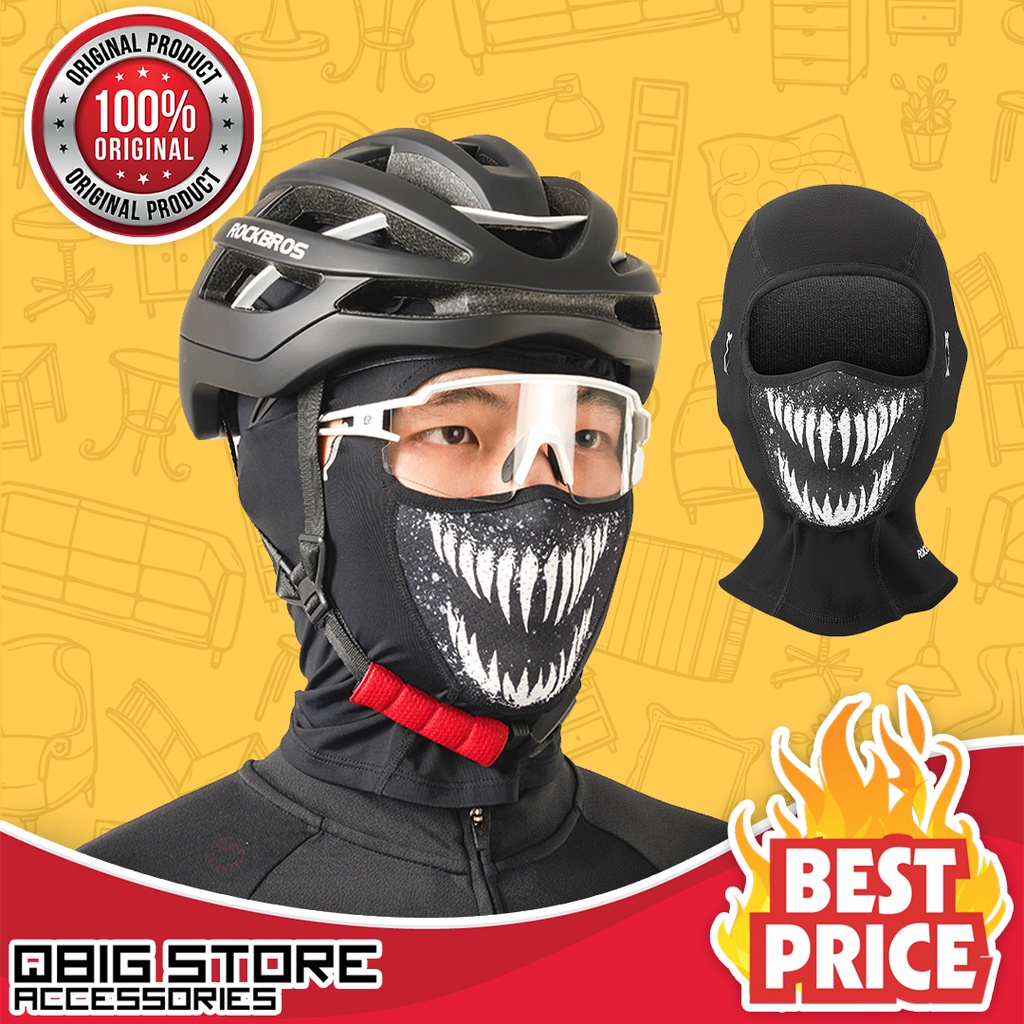 Jual Rockbros Masker Venom Balaclava Sepeda Tengkorak Cycling Skull ...