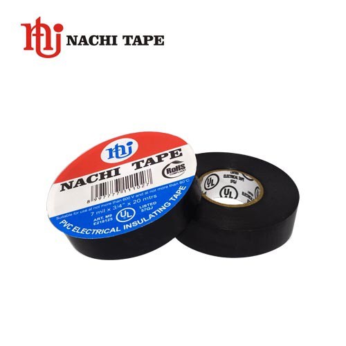 Jual Isolasi Listrik Nachi Selotip Nachi Electrical PVC Tape 18mm x 20m ...