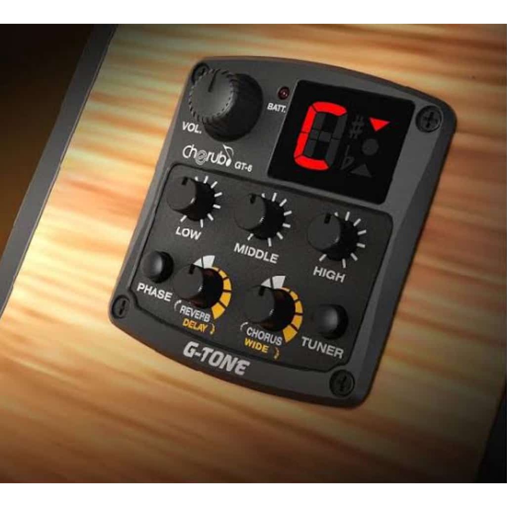 Jual Preamp Equalizer Cherub G-Tone GT6 Pickup Gitar Akustik ...