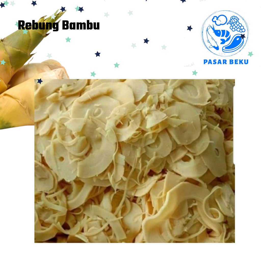 Jual Rebung Bambu Muda Segar Iris 500gr Pasar Beku Padang | Shopee ...