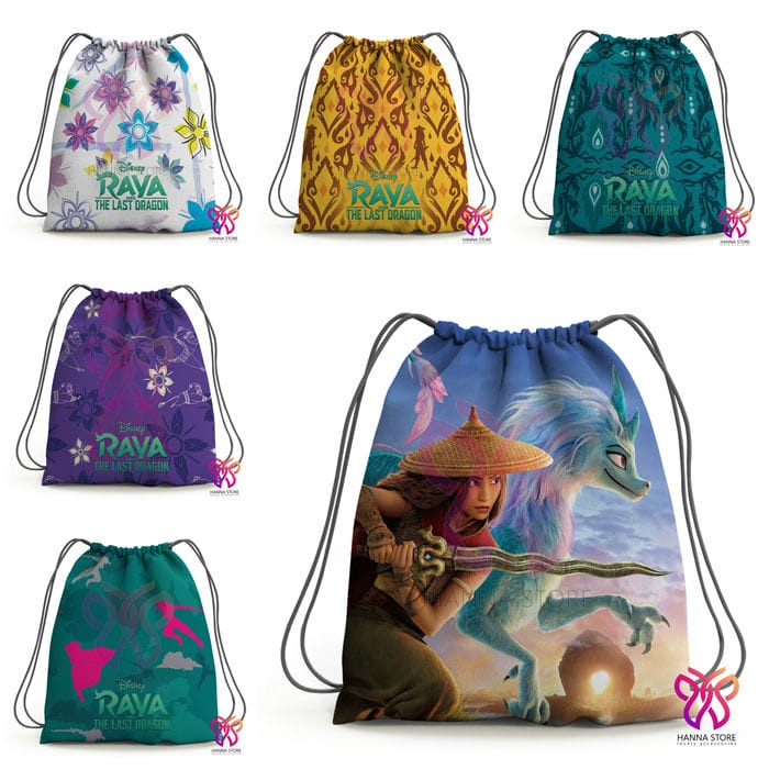 Jual Tas Serut Ransel Sekolah Disney Pixar Raya And The Last Dragon ...