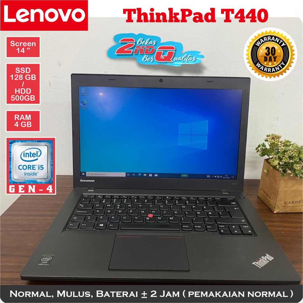 Jual Laptop Notebook Lenovo Thinkpad T440 Intel Core I5 Gen 4 Memori ...