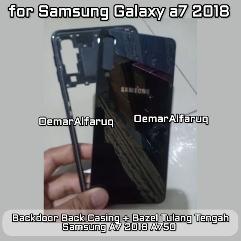 Jual Backdoor Back Casing Cassing + Bazel Tulang Tengah Samsung A7 2018 ...