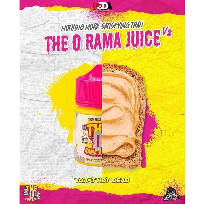 Jual LIQUID THE O RAMA JUICE V2 TOAST NOT DEAD FREEBASE 60ML | Shopee ...