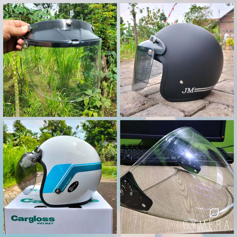 Jual Kaca Helm Centro Dan Kaca Helm Bogo Flat Datar Cembung | Shopee ...