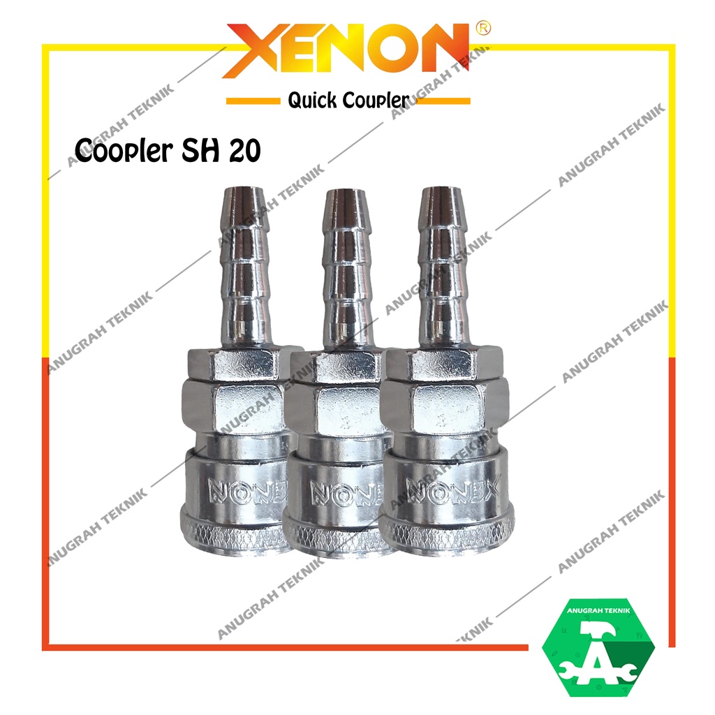 Jual XENON Quick Coupler SH 20 Sambungan Selang Angin Kompresor SH20 Coopler Coupling / Coupler ...