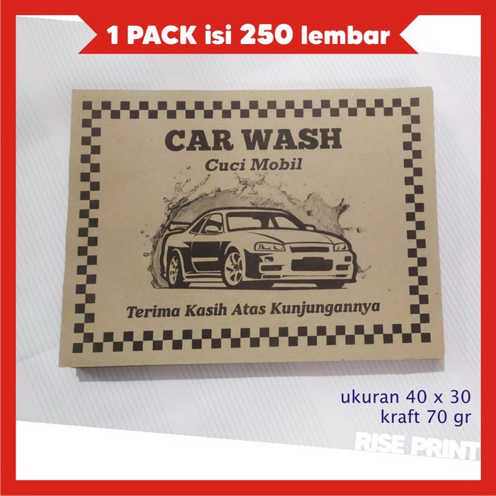 Jual Kertas alas Kaki Cuci Mobil Kraft Universal Carwash Paper Coklat ...