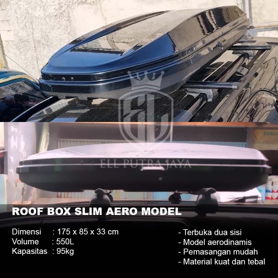 Jual Roof Box Roofbox bagasi atas mobil Glossy slim | Shopee Indonesia