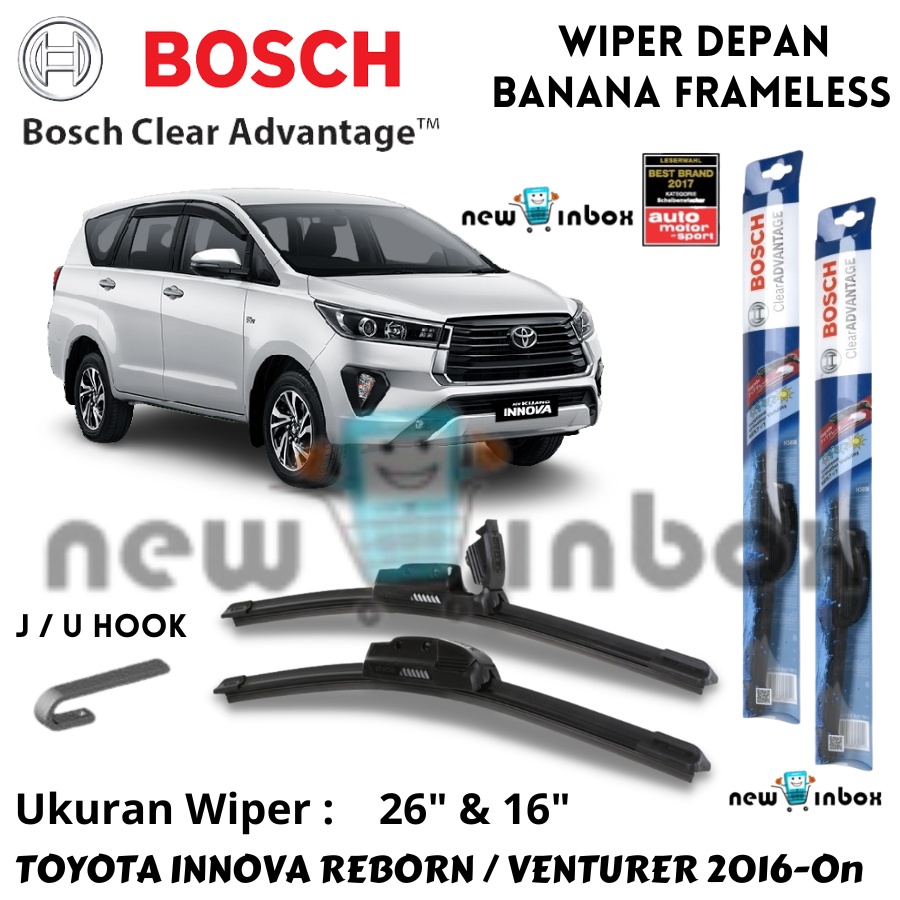 Jual Wiper Depan Mobil TOYOTA NEW INNOVA REBORN / VENTURER 2016-On ...