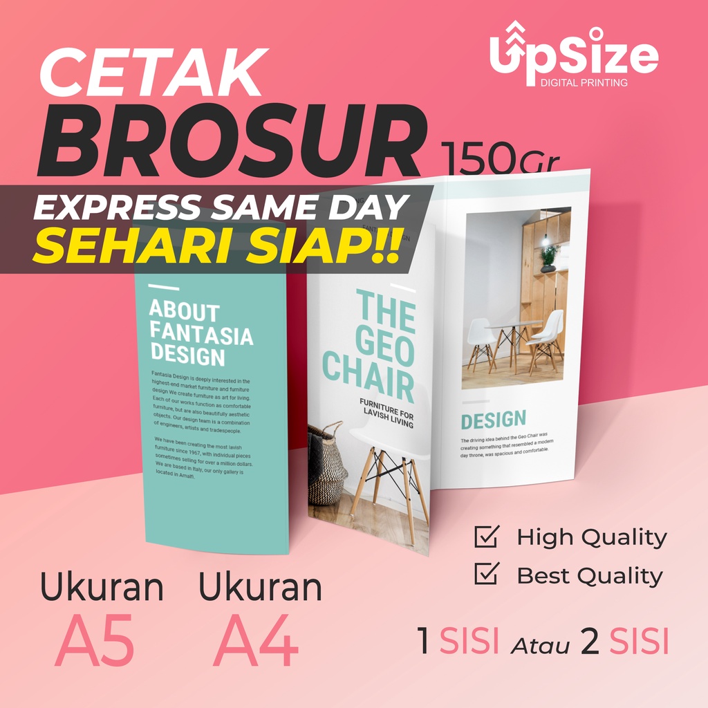Jual EXPRESS SAME DAY | 1 HARI SIAP | CETAK BROSUR / FLYER MURAH 1 RIM / 500 LEMBAR | UKURAN A5 ...