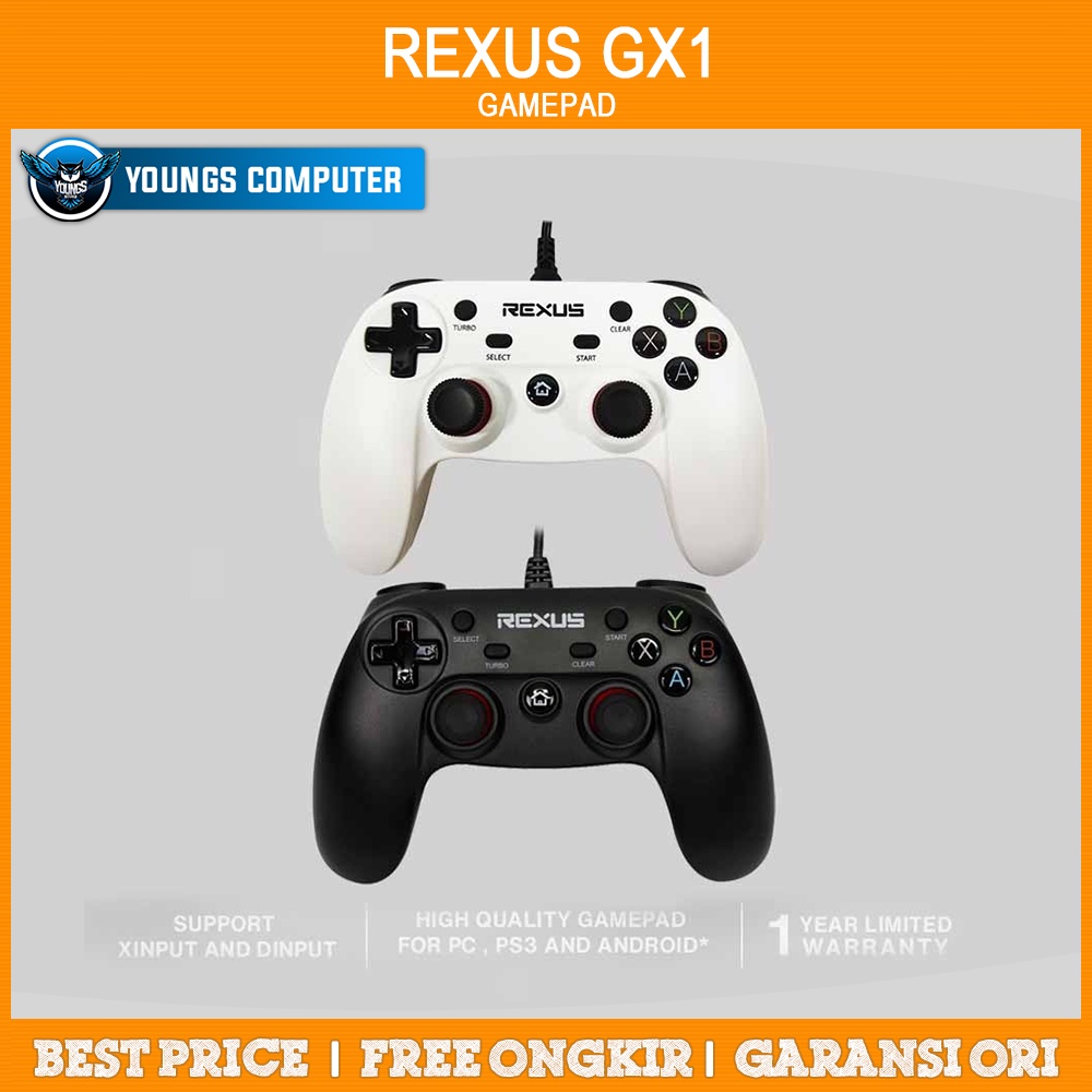 Jual REXUS GLADIUS GX1 PRO GAMING GAMEPAD ANDROID / PC / PS3 | Shopee ...