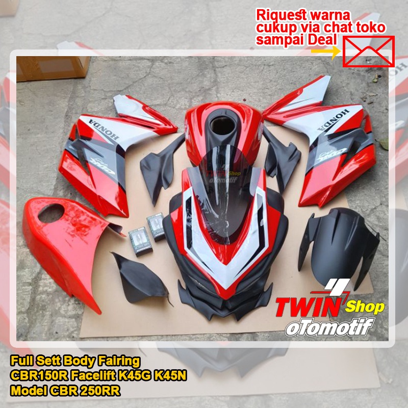 Jual Full Sett Body Fairing CBR150R Facelift K45G K45N 2016-2020 Model ...