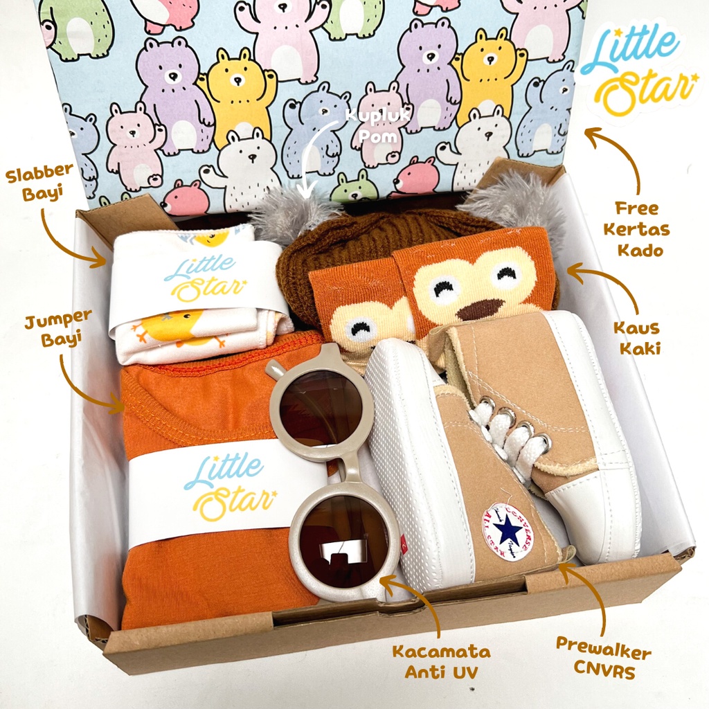 Jual 6in1 Gift Set Baby Newborn Kado Hadiah Hampers Bayi Baru Lahir ...