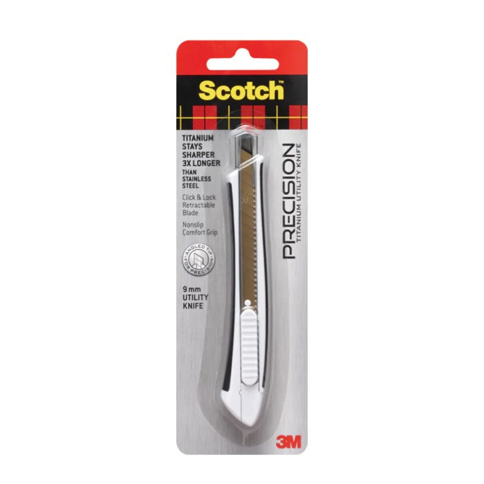 Jual Cutter Cutter Emas, Scotch 3M 9Mm Titanium Blade Kecil | Shopee ...