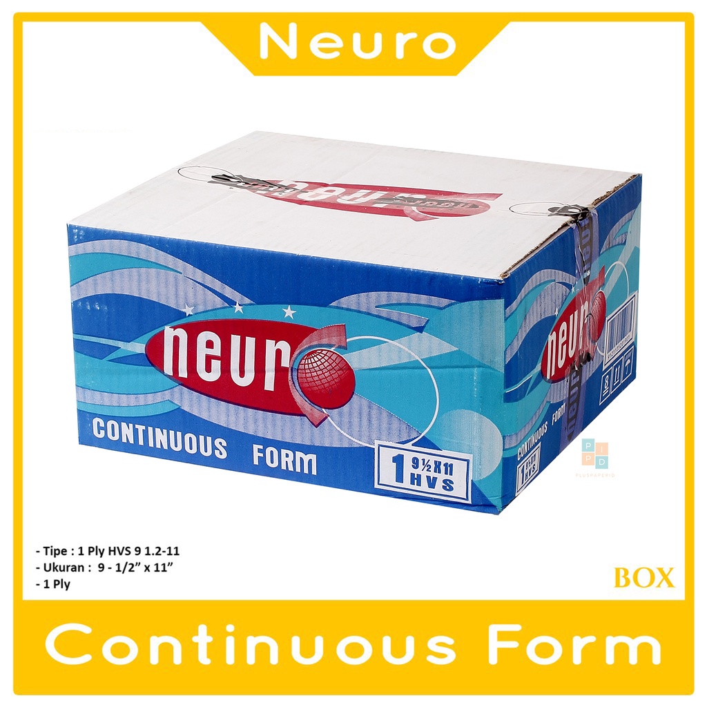 Jual NEURO - Continous Form 1 Ply 9 1/2 x 11 ( K1 ) Hvs - Box | Shopee ...