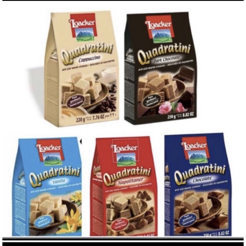Jual LOACKER Quadratini 250 Gr All Varian Rasa - Wafer Import Italy ...