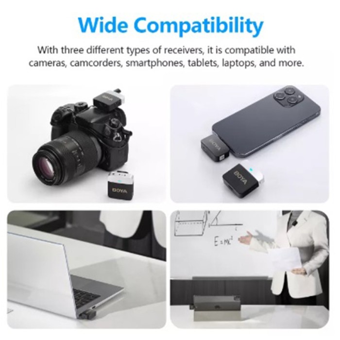 Jual BOYA BY-M1V 5/6 / BOYA BY-M1V-5 WIRELESS MICROPHONE FOR APPLE IOS ...