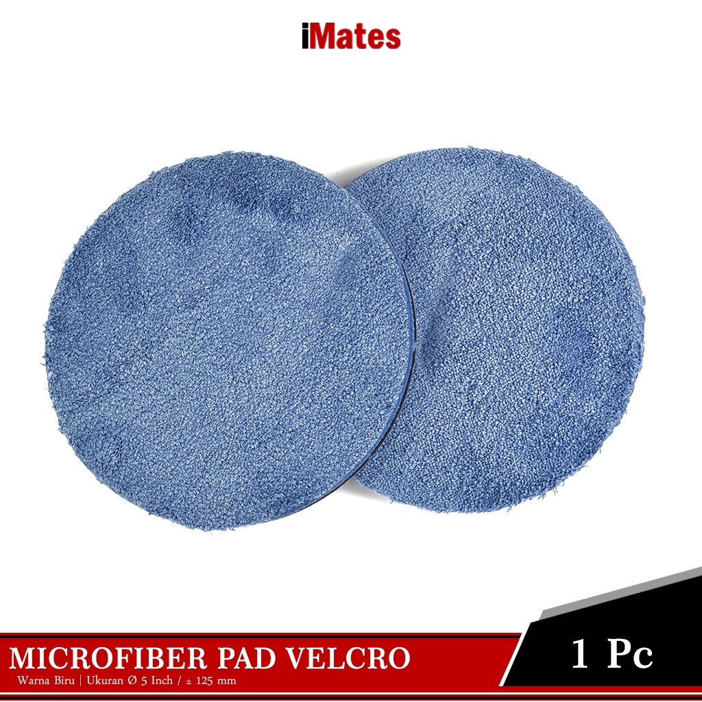 Jual Busa Poles Microfiber Spons Pad Velcro Microfiber 5 Inch 125 mm ...