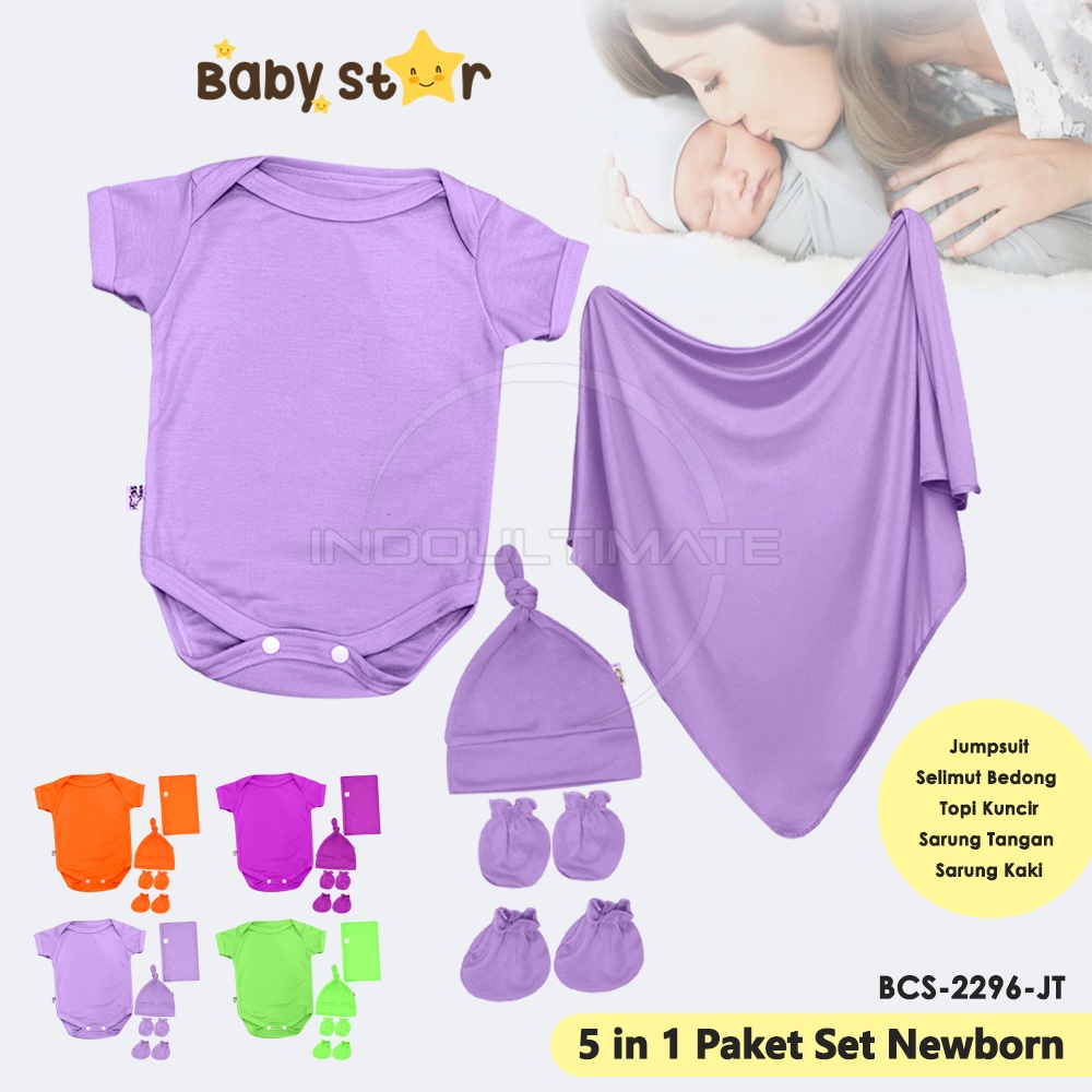 Jual 5in1 Paket Set Newborn BABY STAR Paket Baju Bayi Baru Lahir Paket ...