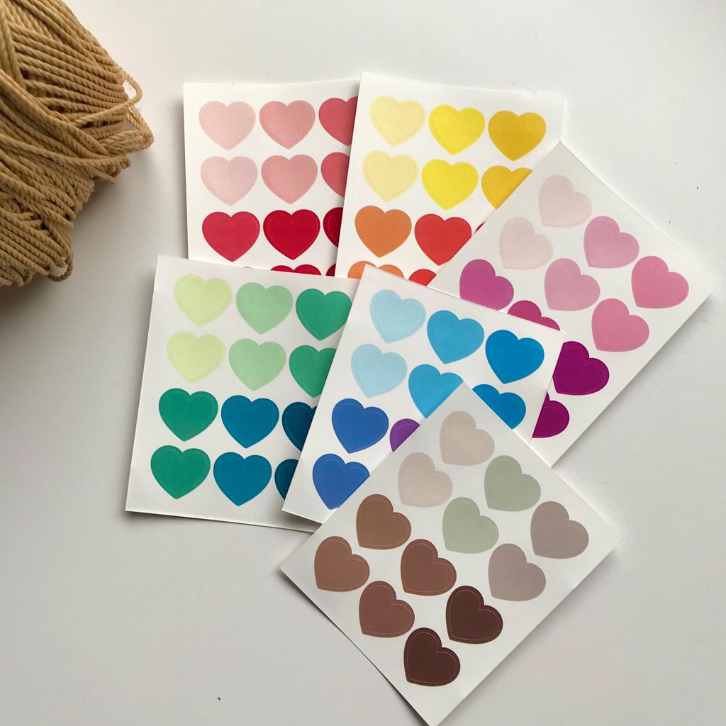Jual Heart sticker 1,5cm/ stiker hati/ stiker dekorasi jurnal | Shopee ...