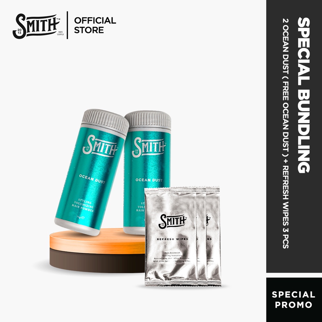 Jual SMITH - Ocean Dust Bundling - 2 Ocean Dust + Refresh Wipes 3 pcs ...