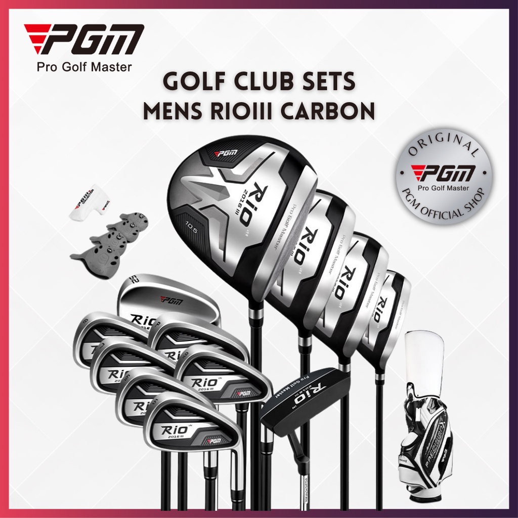 Jual PGM Golf Stick Full Set Mens RIO III Series Graphite Carbon Rod 12 ...