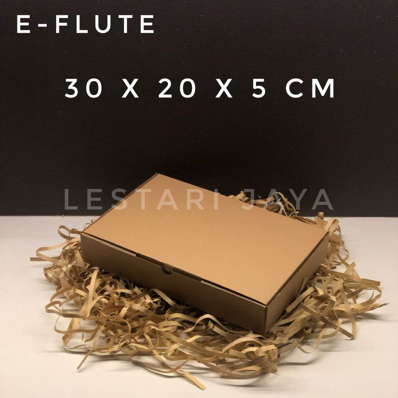 Jual Box Kardus E-Flute Coklat Untuk Packaging Olshop Sovenir Baju ...