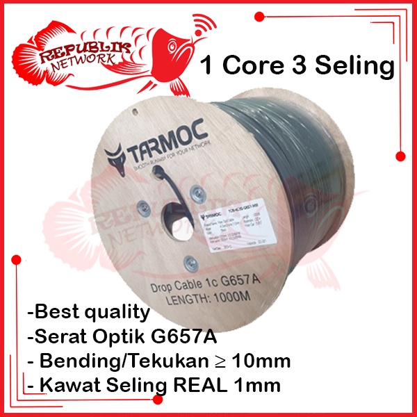 Jual Tarmoc Dropcore Cable FO 1 CORE 3 SELING 1000m | Kabel FO Drop ...